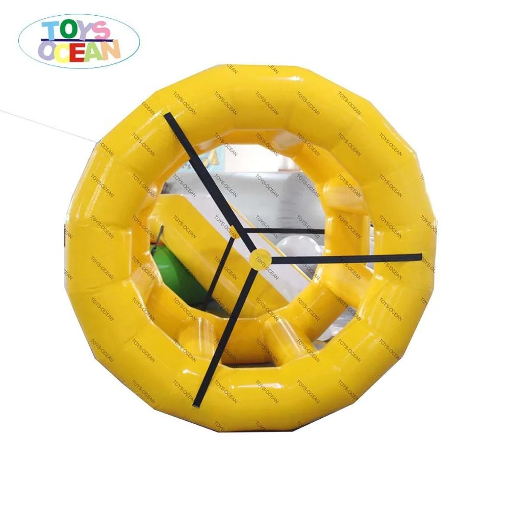 Outdoor Inflatable Floating Water Wheel Roller Kids Water Play ...