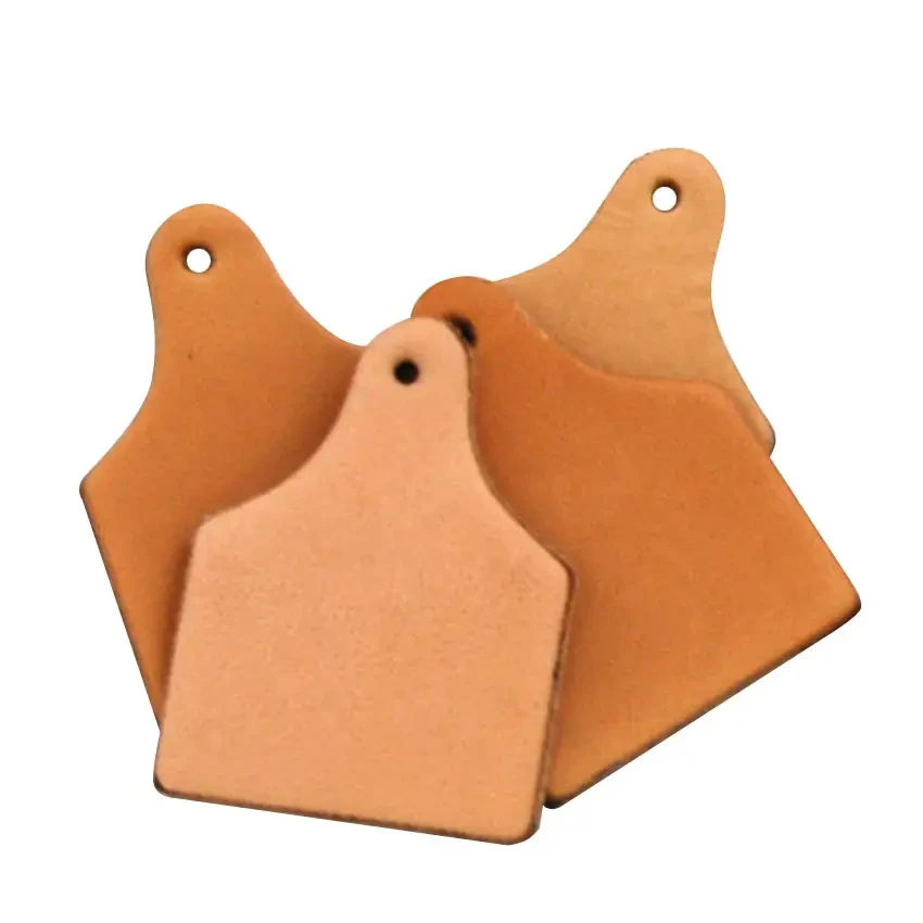 Custom Stamped logo Leather Cattle Ear Cow Tags Keychain| Alibaba.com