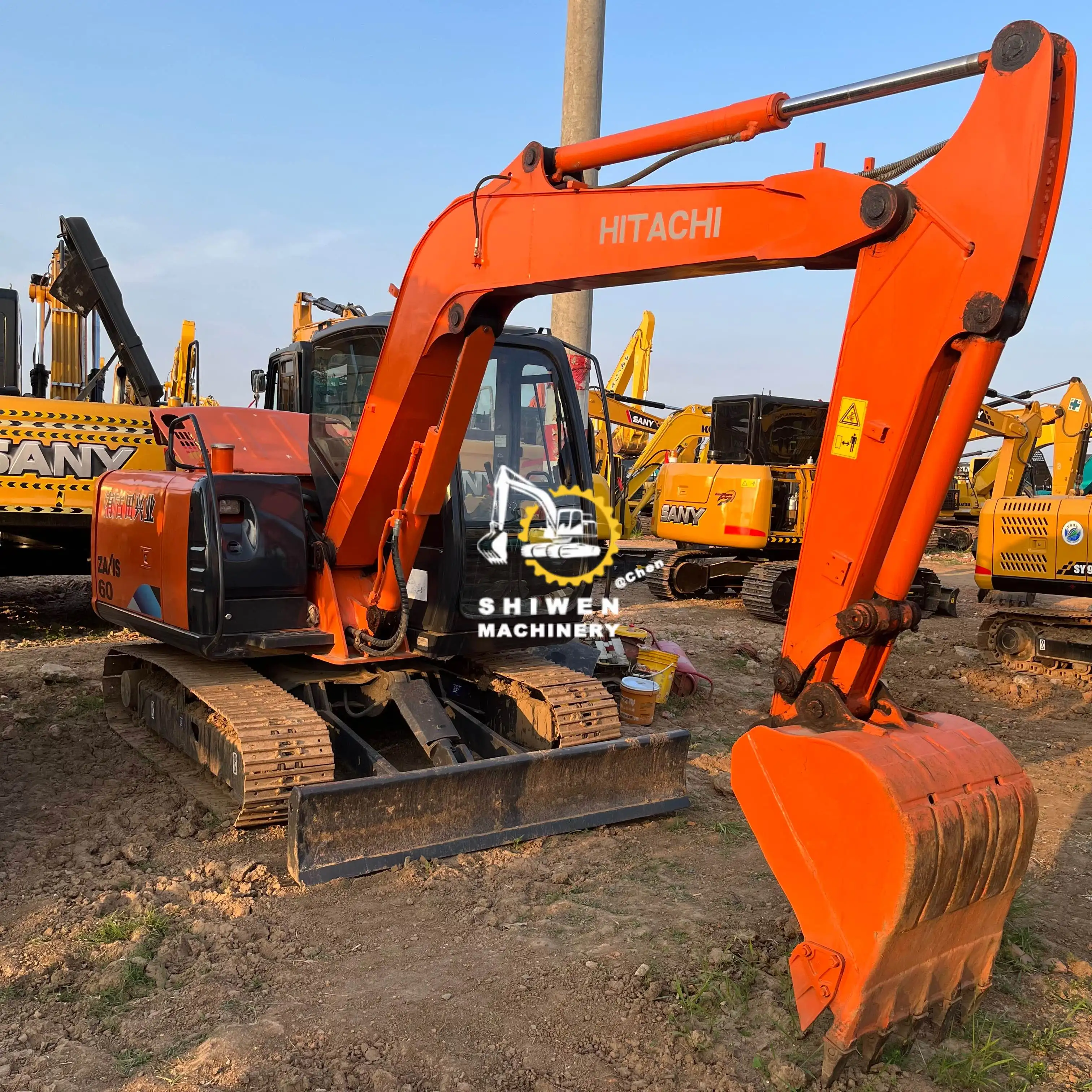 Mini Excavator Hitachi Zx60 With Dozer Blade,Used Hitachi Digger ...