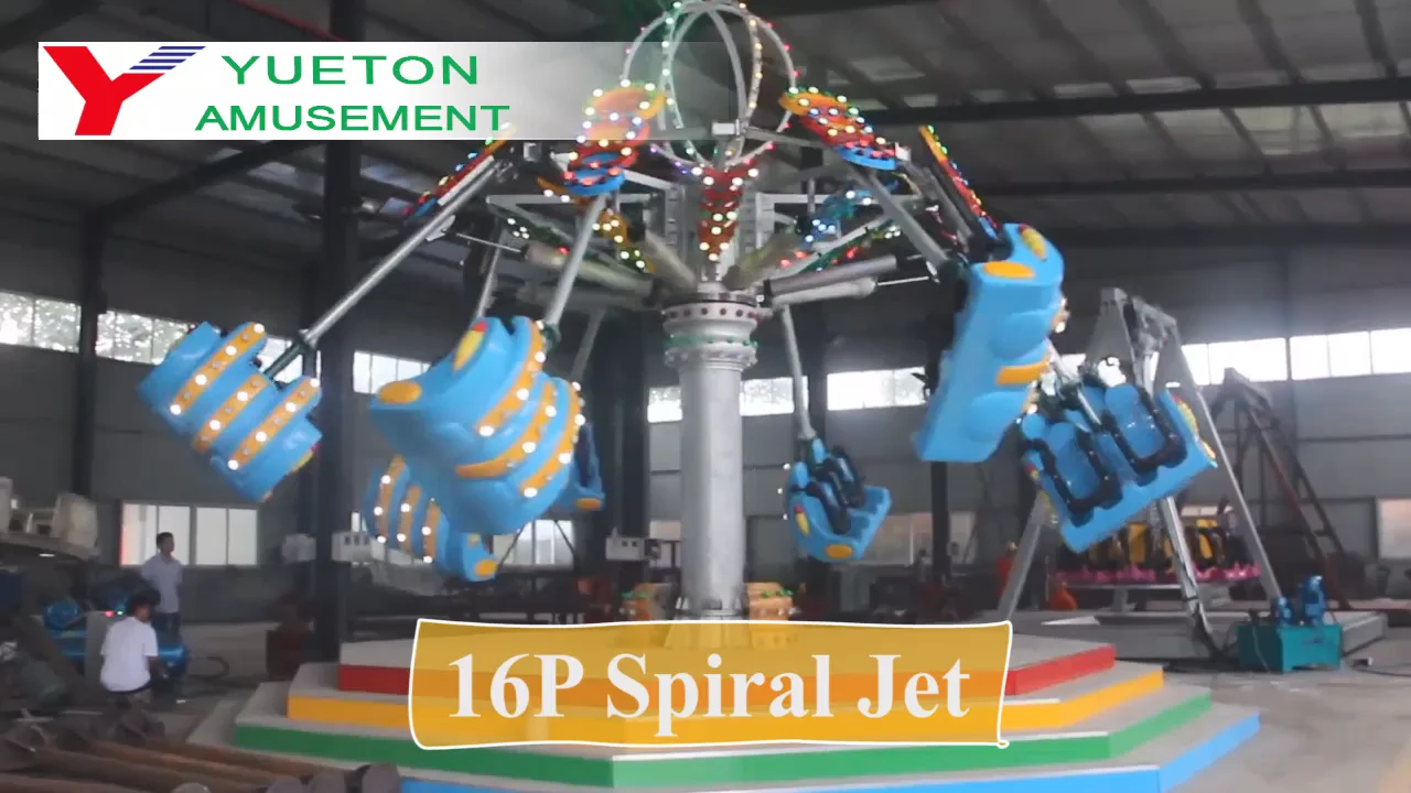 Thrill Amusement Park Extreme Attraction Spiral Jet Ride - Buy Fearful ...