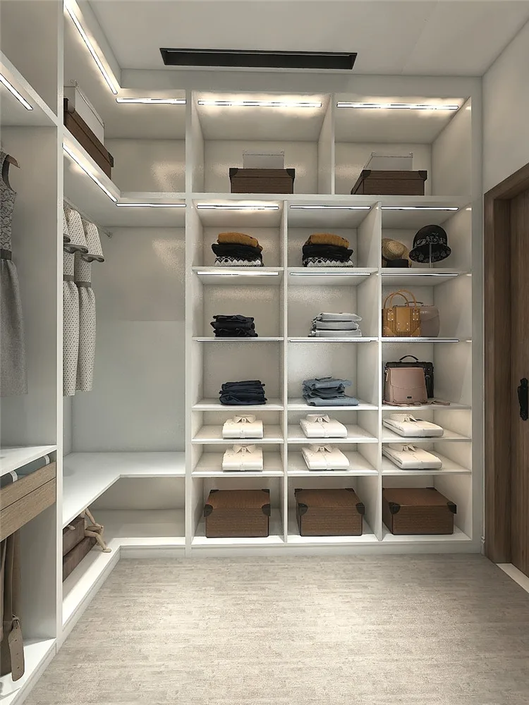 Custom Luxury Clothes Modern Bedroom Wardrobe Closet Ideas Design Walk ...