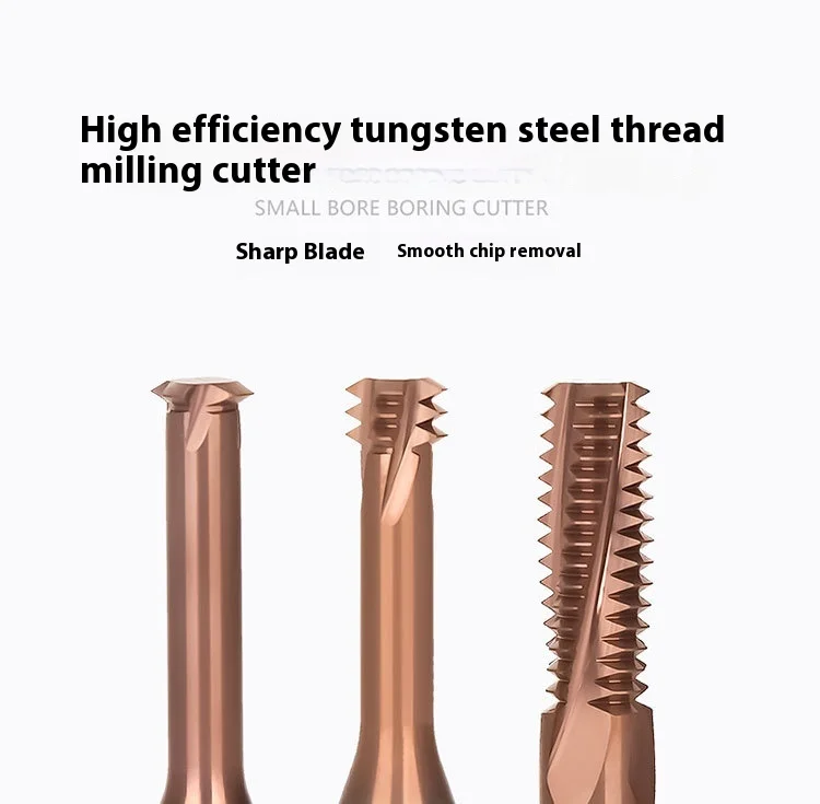 Mingzhe Single 2-Flute Full Tooth Carbide CNC Machining Thread Milling ...