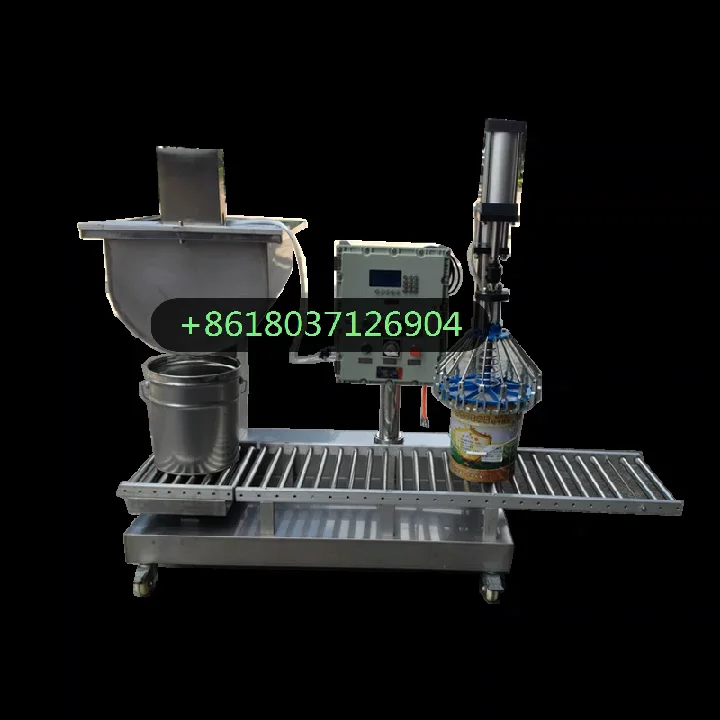 Two-station Net Weight Pail Filler With Lidding System/filling Liquid ...