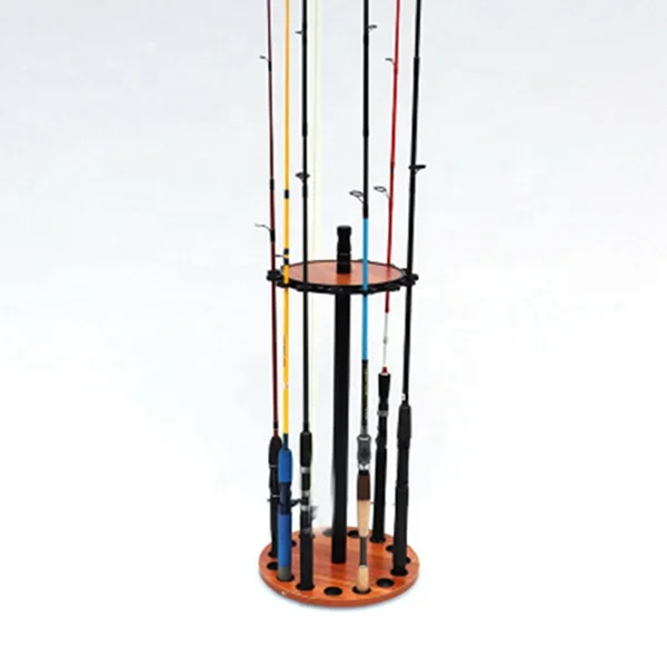 Tomyo 15 Holes Round Fishing Rod Display Stand Rack Holder - Buy ...
