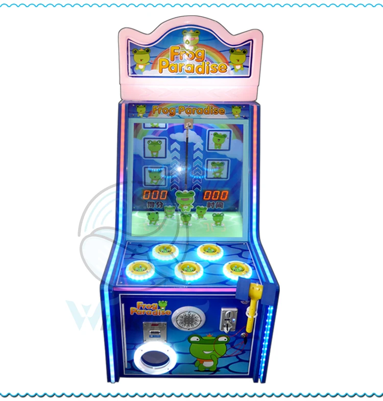 Frog Paradise Whack-a-Mole Coin Operated Arcade Machine