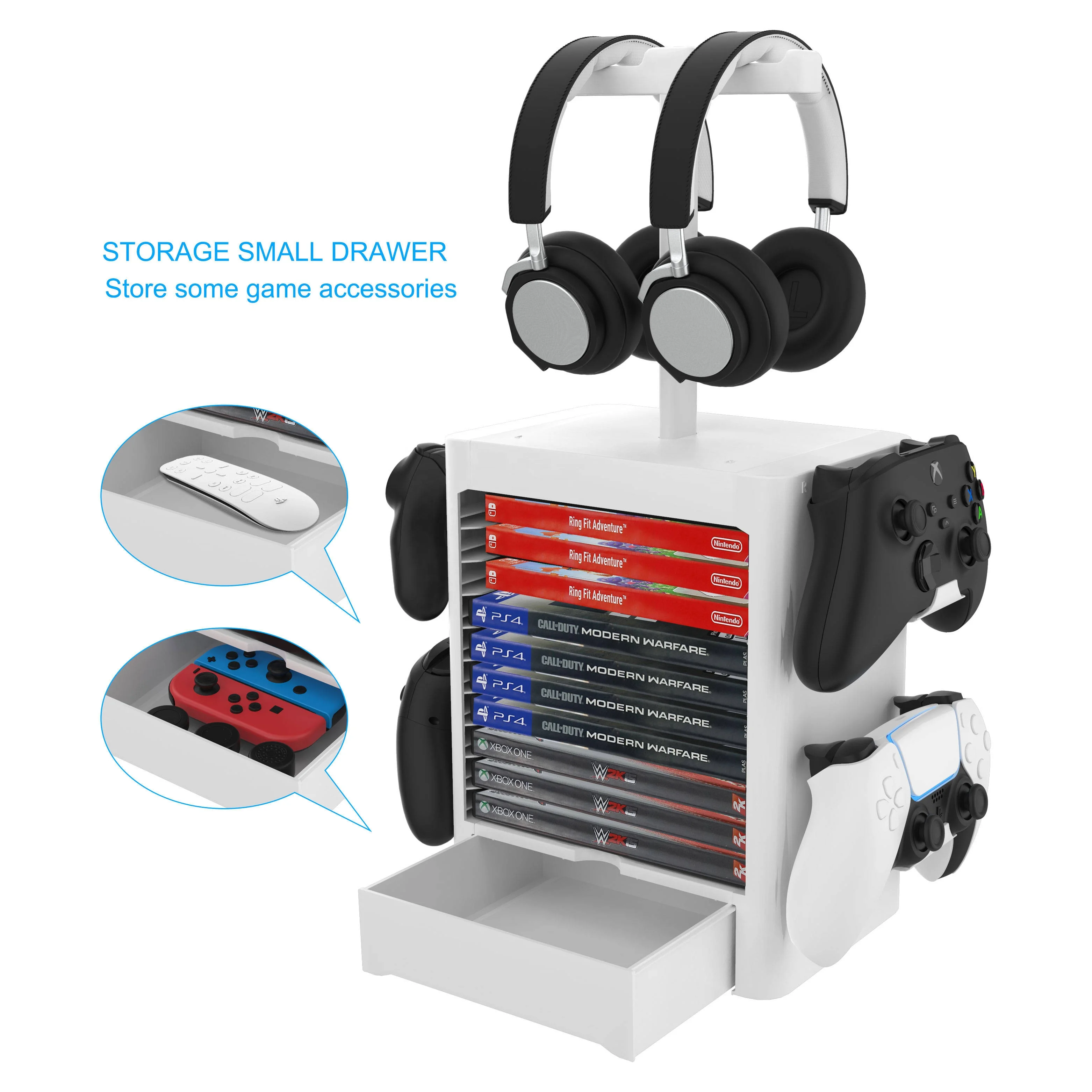Ps5 Games Storage Universal Games Tower For Ps5 / Ps4 /xsx /nsw Switch ...