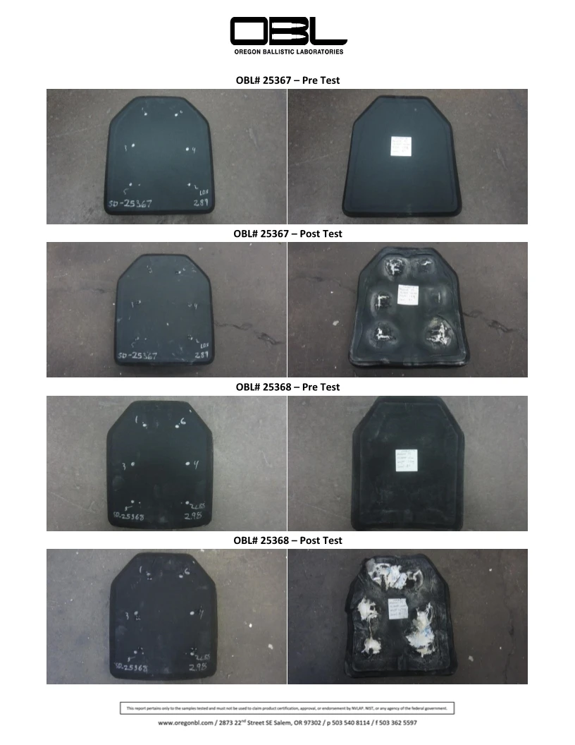 Military Light Weight Hard Pe Silicon Carbide Back Bulletproof Plate ...