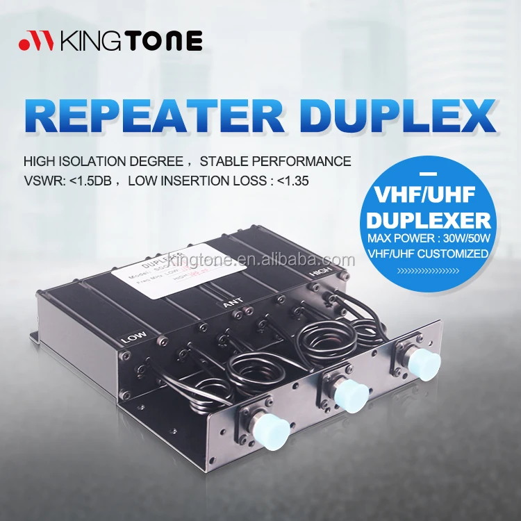 UHF/VHF Duplexer - Kingtone Passive Component for Telecom