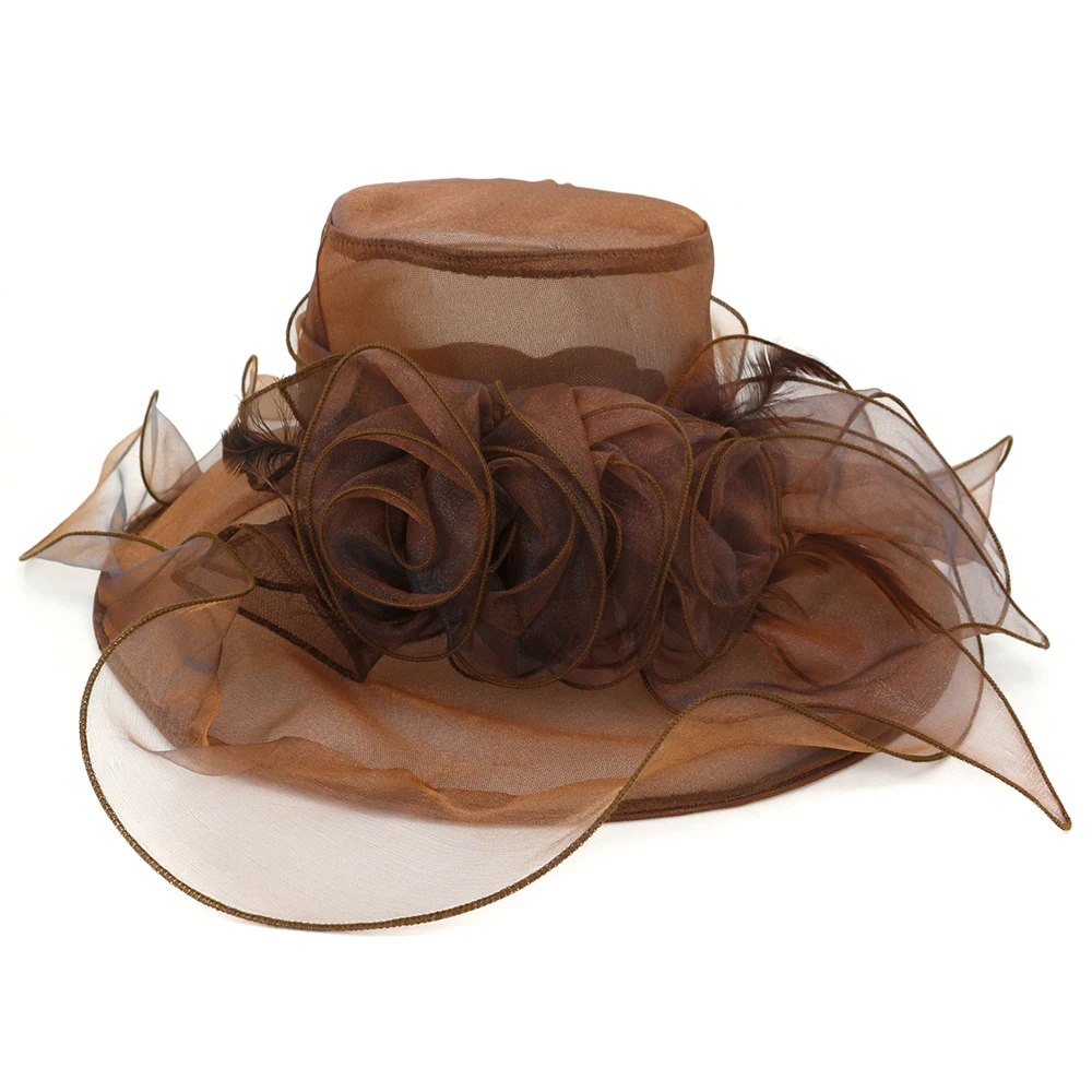 Women's Handmade Wide Brim Church Hats: Elegant for Special Occasions