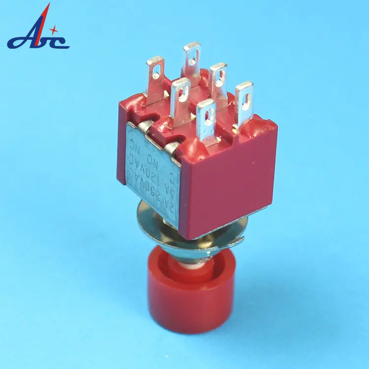 Mini 6mm Spring Loaded DPDT ON-(ON) 6 Pin Switch - ABILKEEN