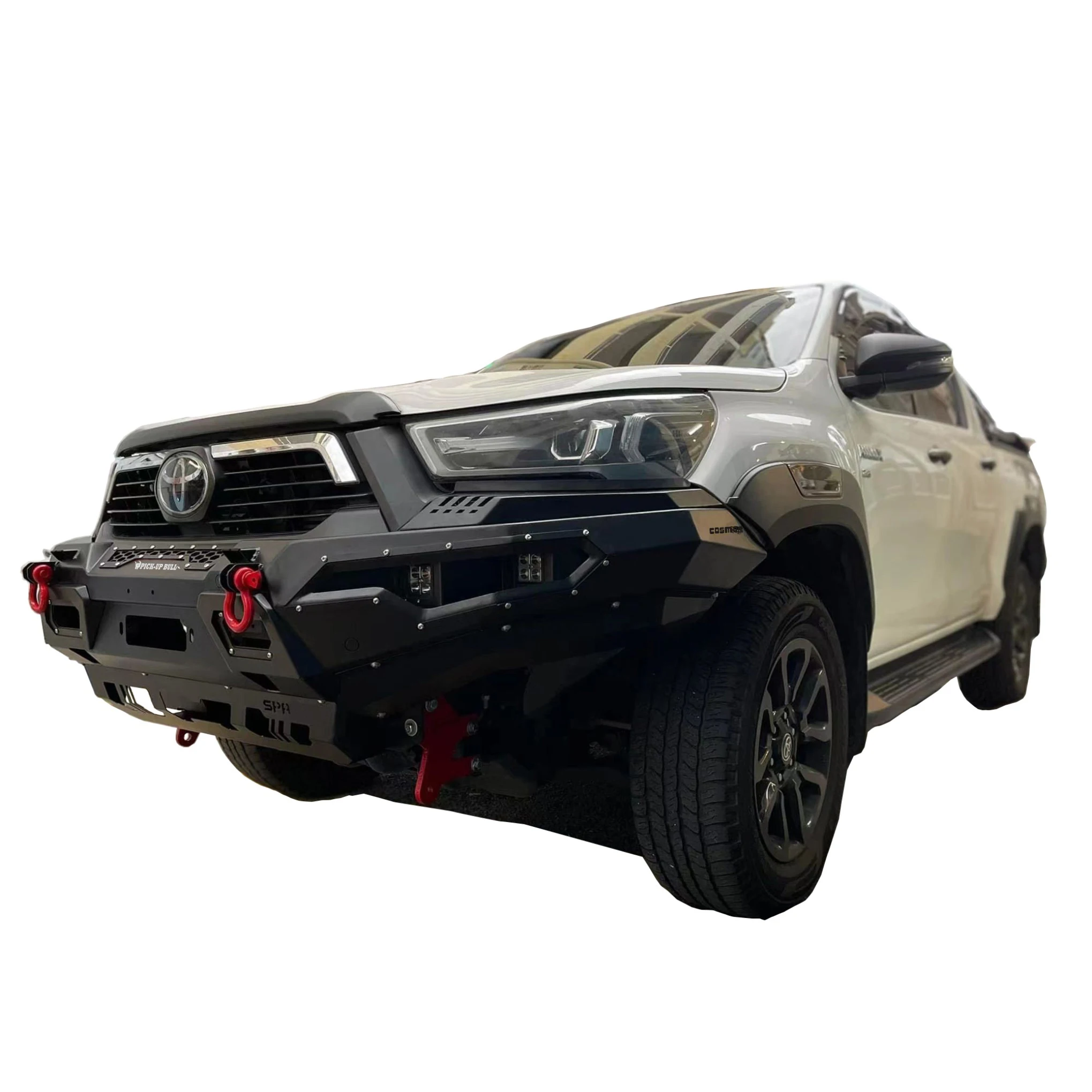 도요타 Hilux Revo Rocco를 위한 강철 정면 뒤 범퍼 자동 앞범퍼 2021 Ranger 2020 Triton 2021 ...