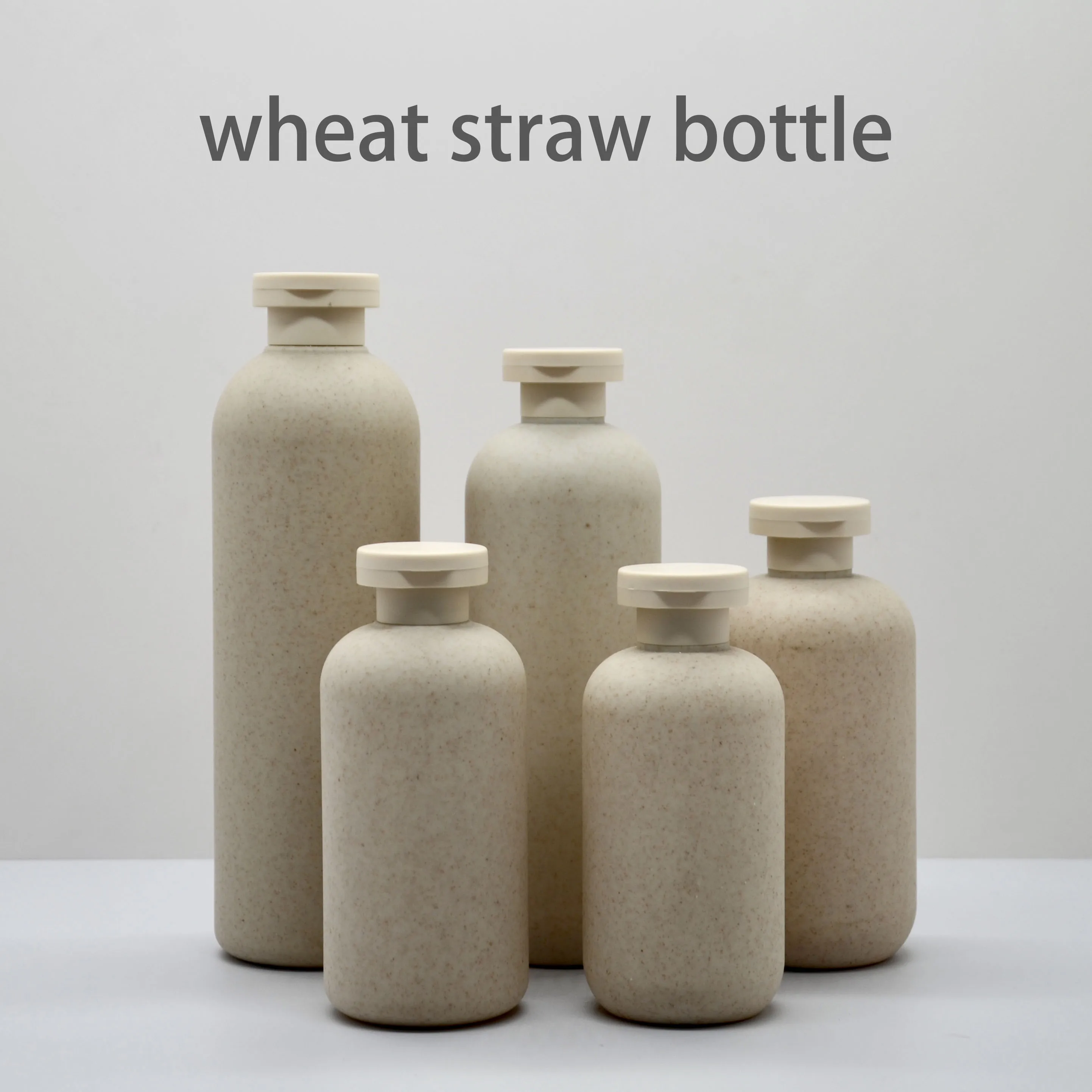 Biodegradable Wheat Straw Cosmetic Packaging - 200ml-500ml