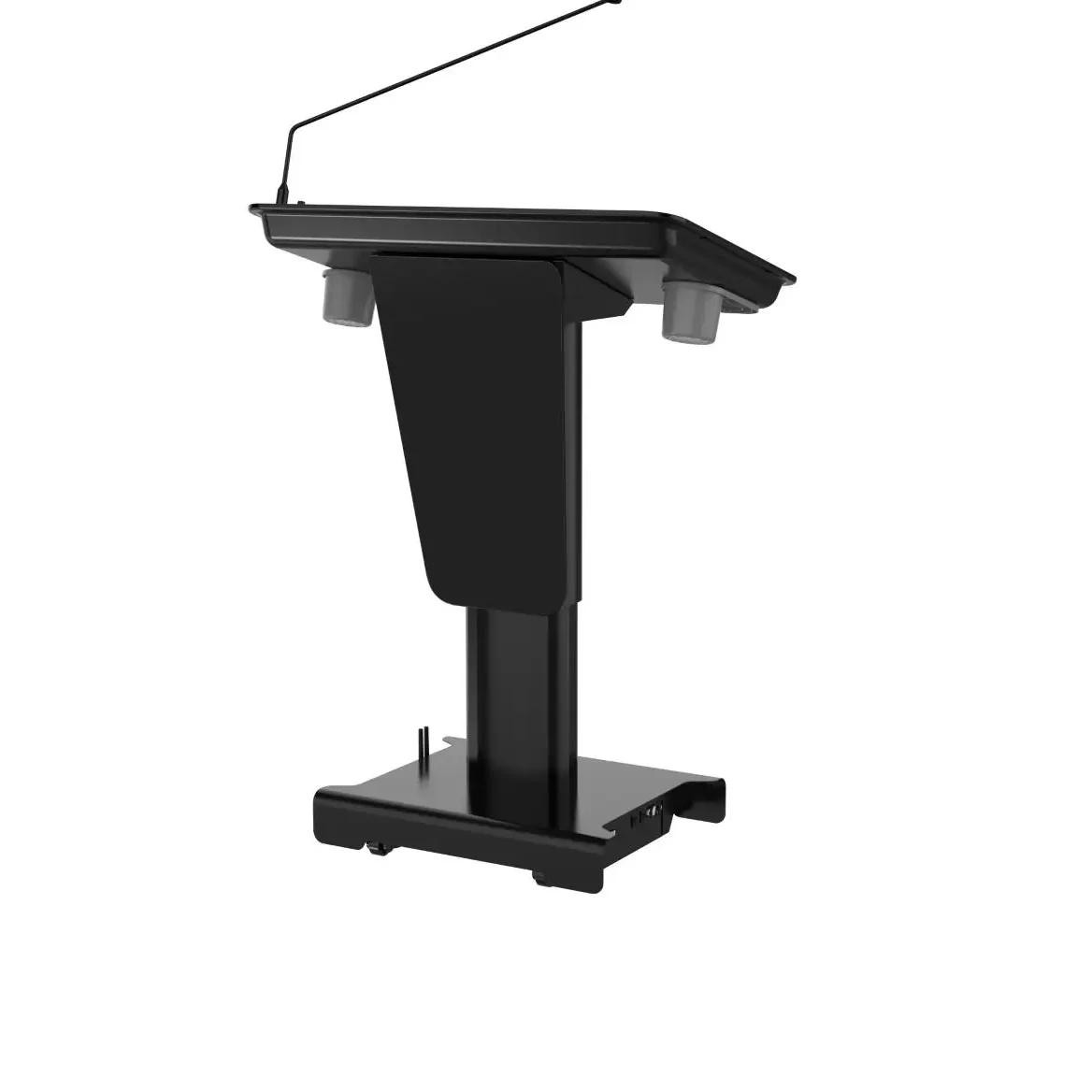 Electric Height-Adjustable Smart Podium with Wireless Microphone, OEM