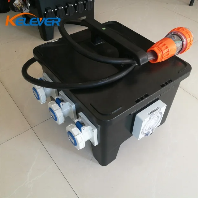 Outdoor Power Distribution Box - 32A 3 Phase for Stage Equipment
