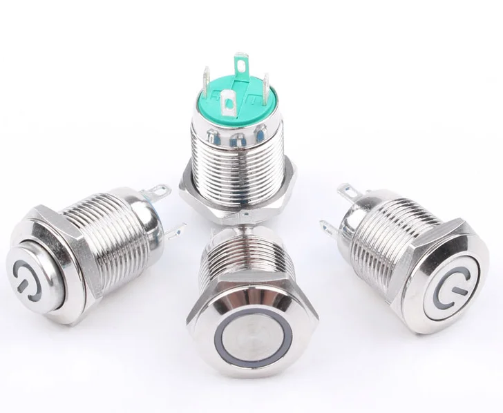2pin 4pin 5pin 6 Pin Push Button Switch 8mm 10mm 12mm 19mm 22mm 25mm ...