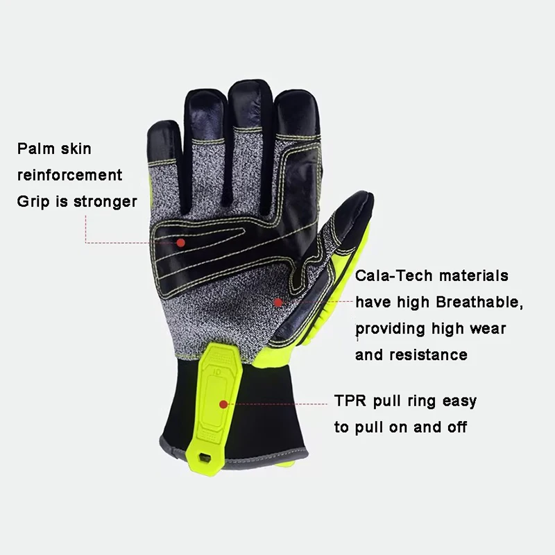 Heavy-Duty Multi-Functional Rescue Gloves Anti-impact Anti-Cut Anti ...