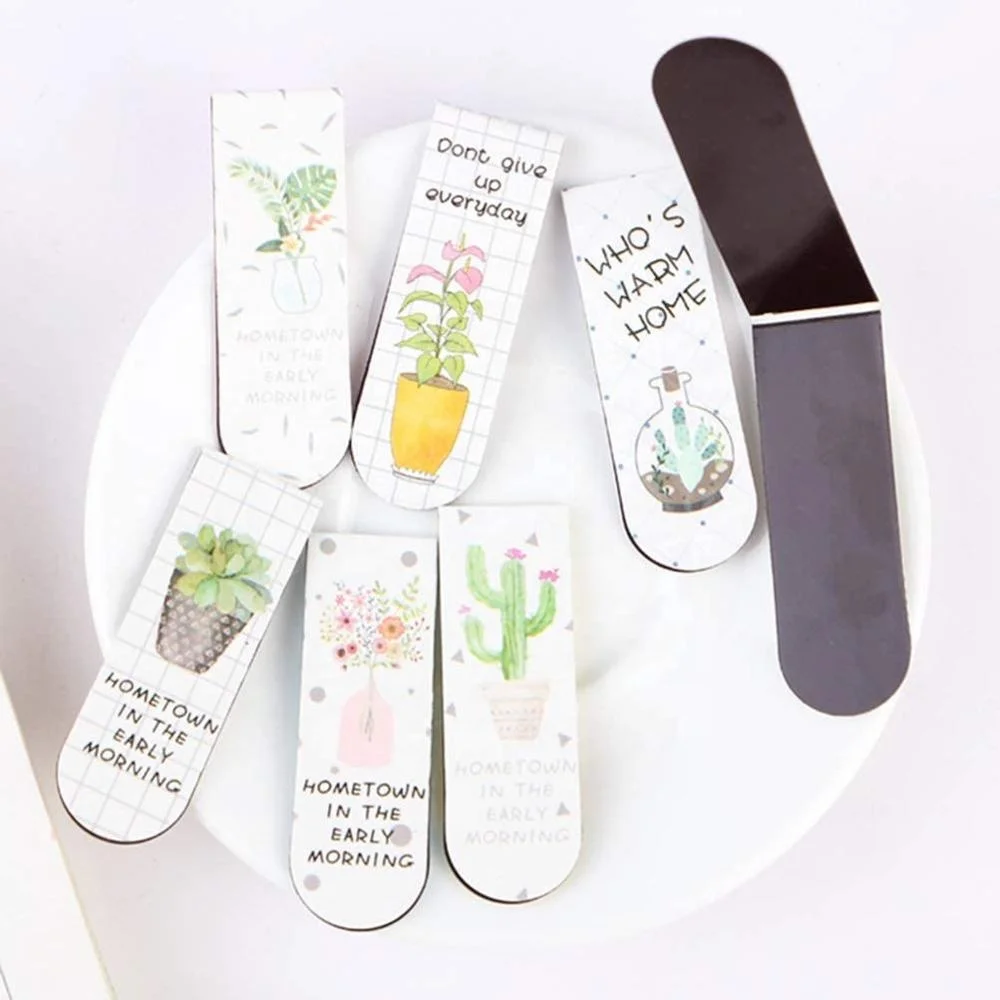 Custom Design Folding Magnetic Bookmark Page Clip Office Supplies ...