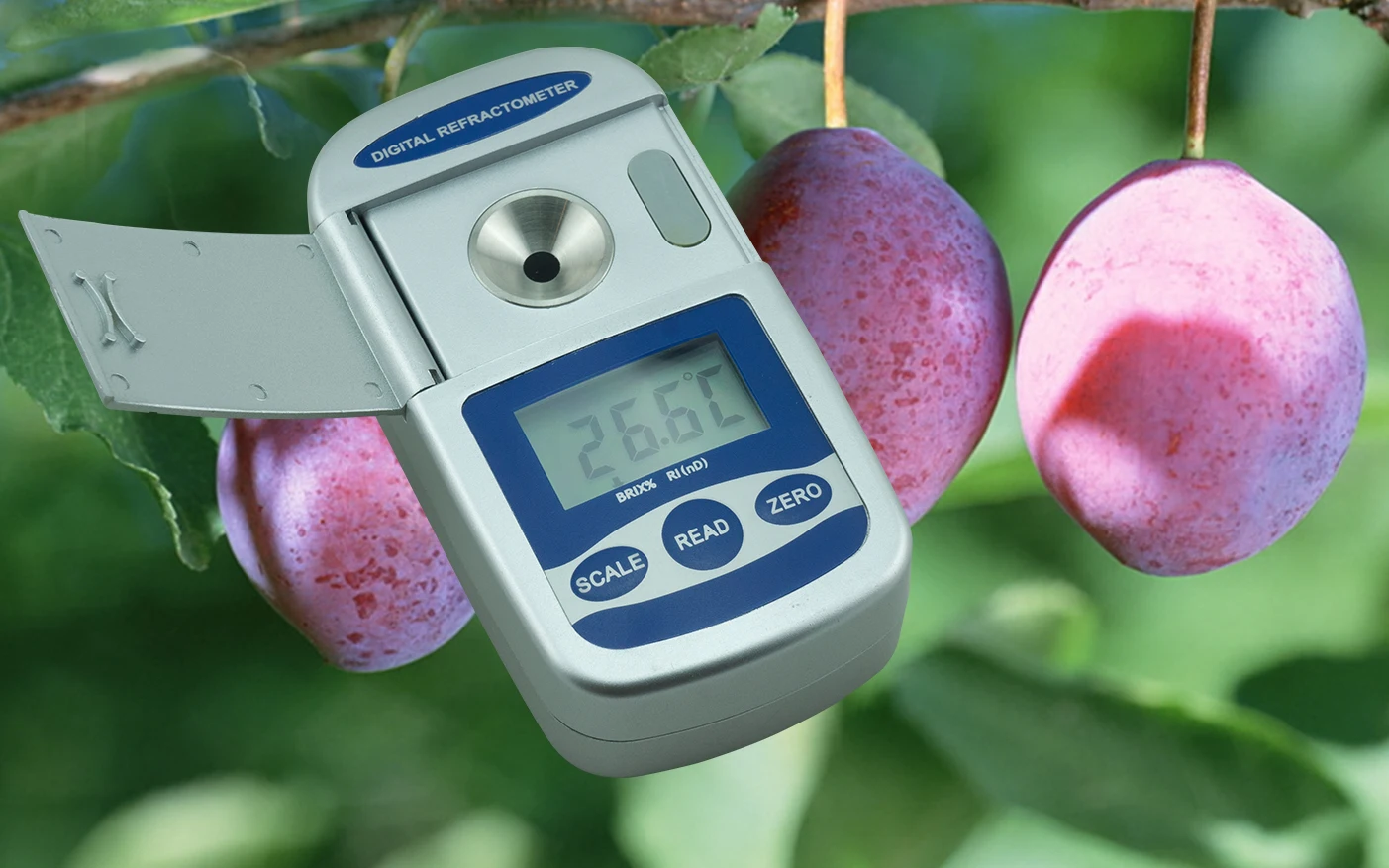 Hot Sale Portable Digital Refractometer Portable Refractometer 0-90 ...