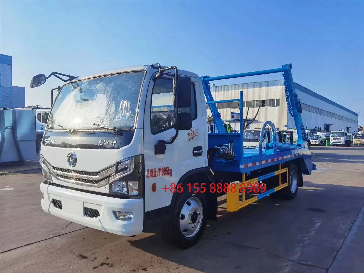 Dongfeng Lhd/rhd Swing Arm Container Rear Loader Arm Roll Garbage Truck ...