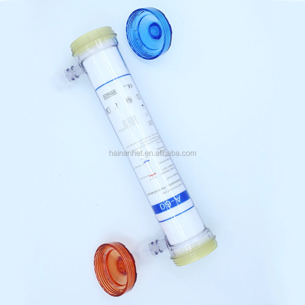 Hotsale 1.4~2.0m2 Hemodialysis Blood Dialyzers Medical Membrane Filter ...