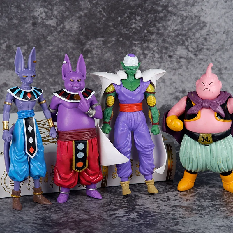 Japan Anime Dragonballs DBZ Action Figures Set Beerus Piccolo Buu PVC ...