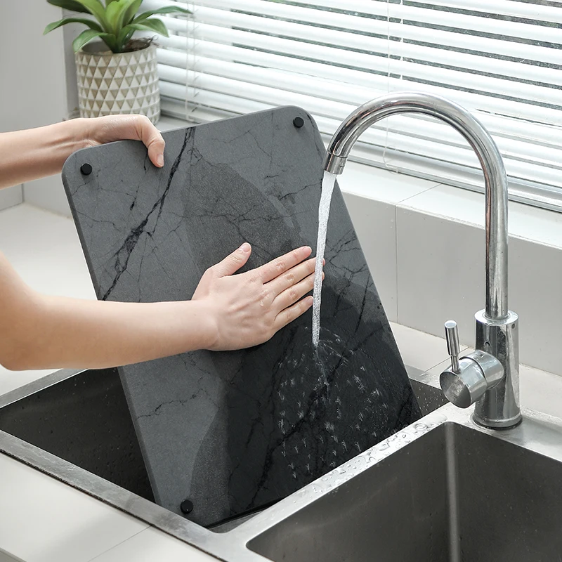 Grooved Stone Drying Mat - Absorbent Diatomite Water Stone