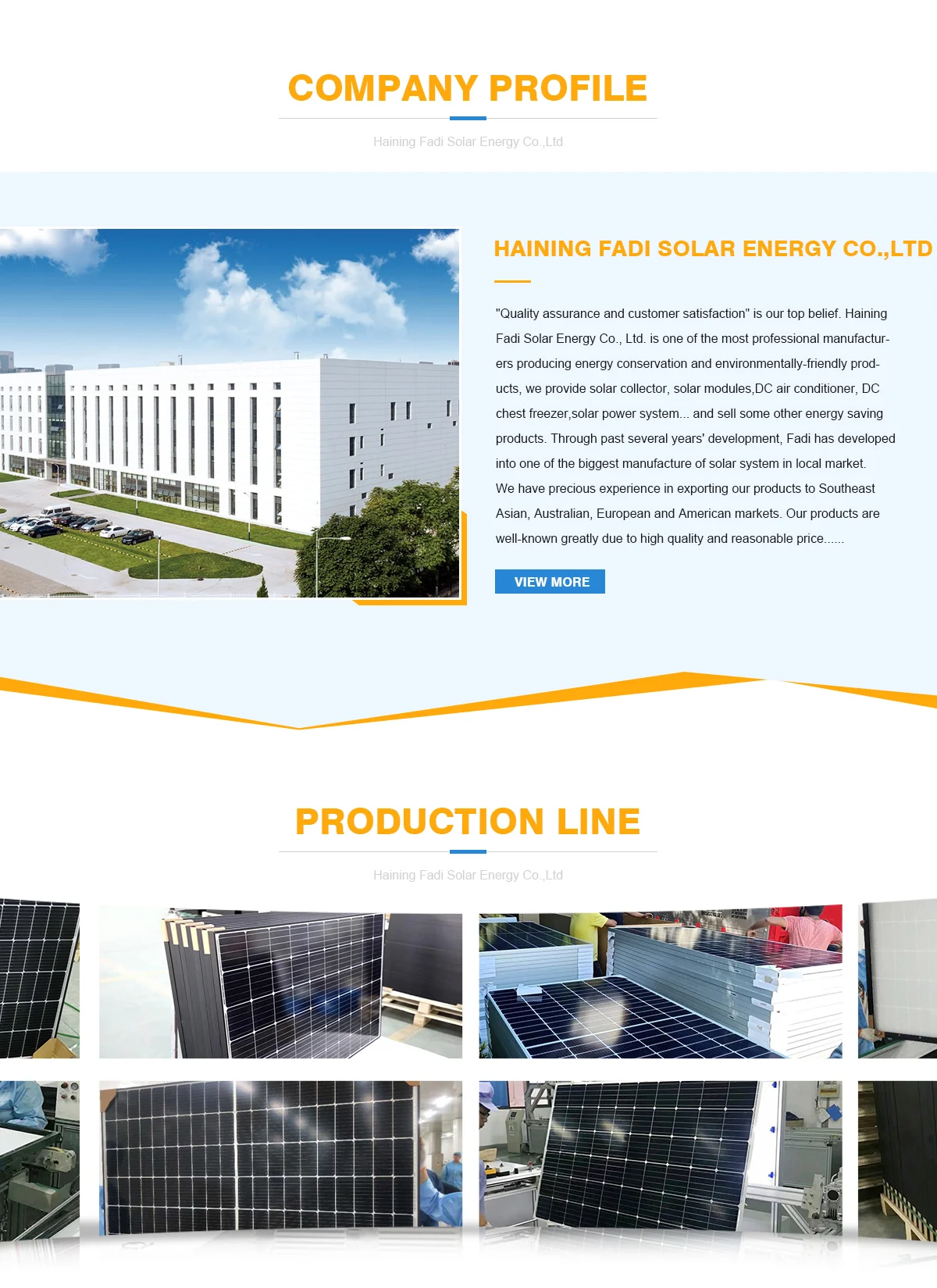 Haining Fadi Solar Energy Co., Ltd. - solar power system home, solar panel