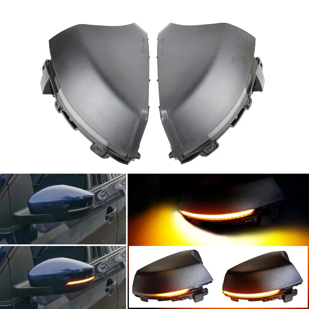 Yellow For Vw Polo Mk5 6r 6c 2009 -2017 Led Dynamic Turn Signal Side ...