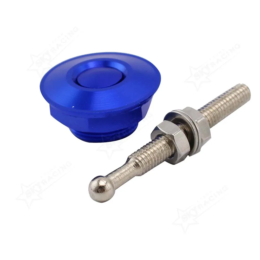 Universal 32mm Push Button Billet Hood Pins Lock Clip Kit Car Engine ...