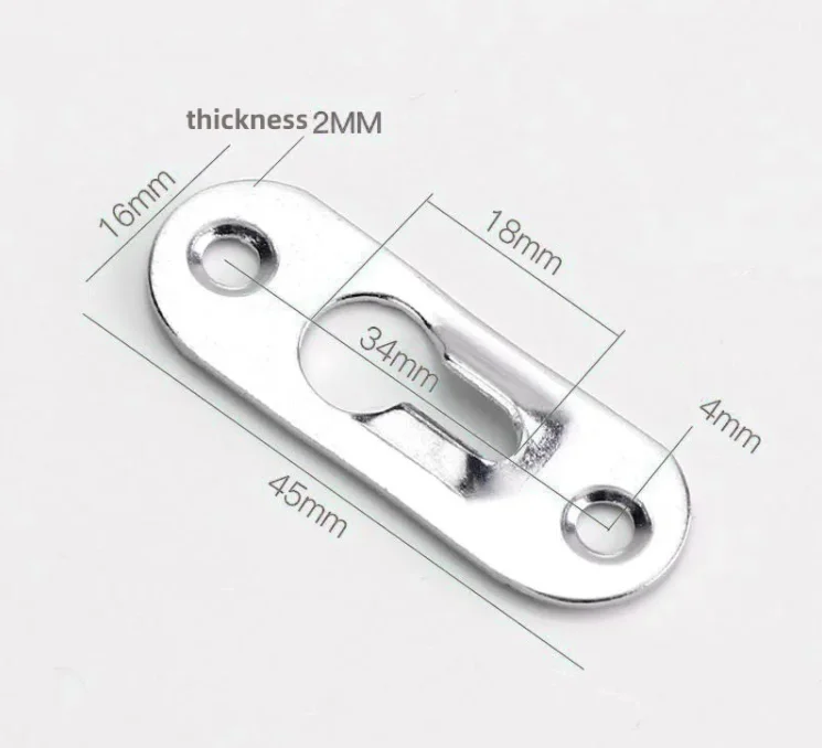 Metal Picture Plate Frame Hanger Hooks Picture Keyhole Hook Hanger For ...