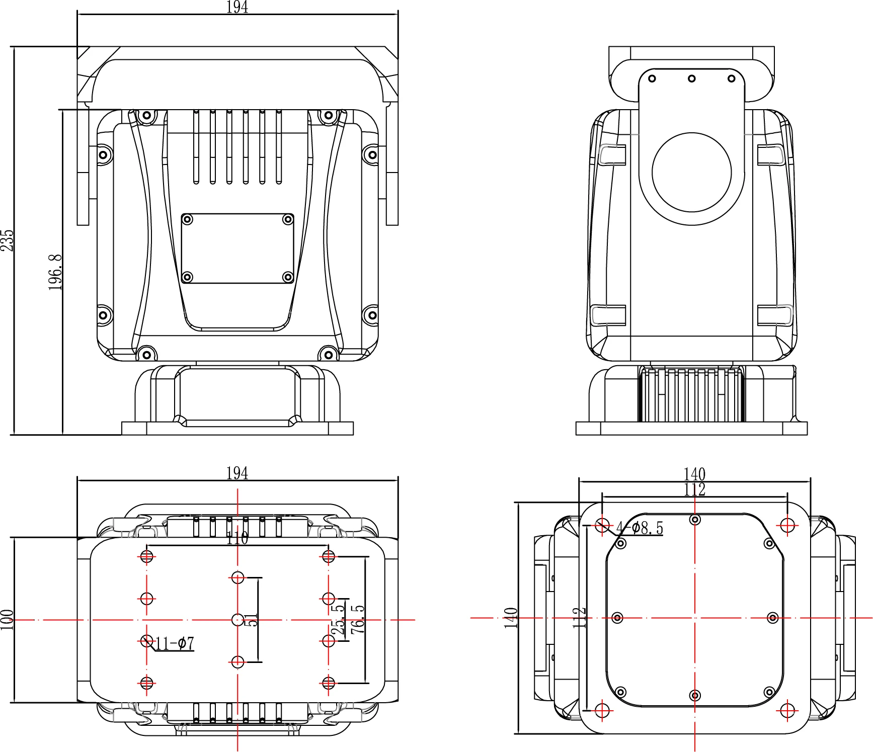 Motorised Pan Tilt Head Motor With Max 10kg Payload - Buy Pan Tilt ...