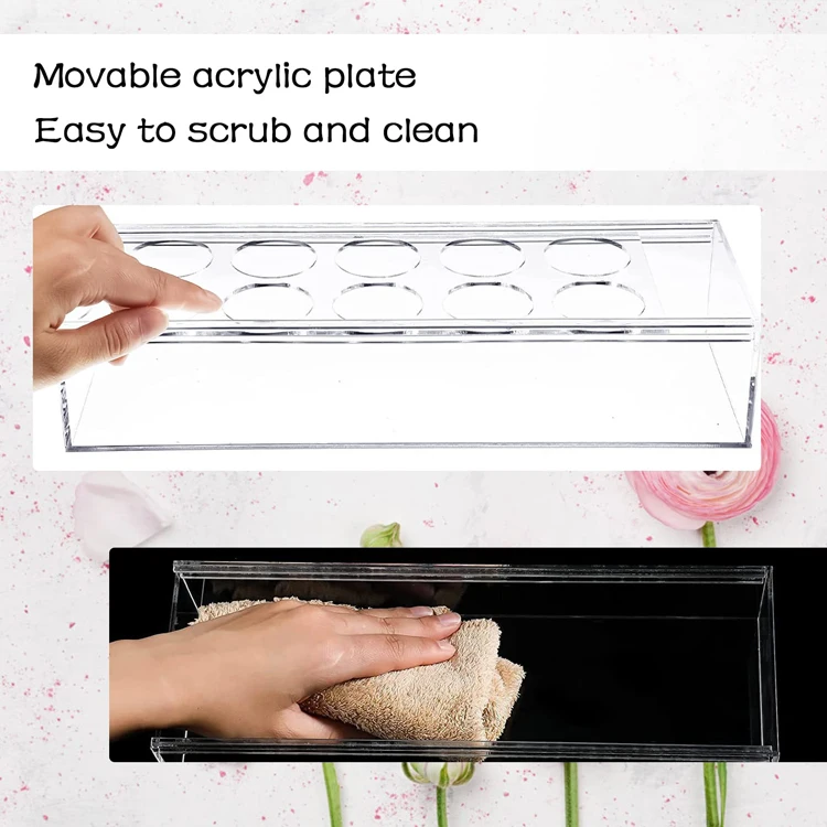 Long Rectangular Vase Acrylic Rectangular Modern Vase Box Low Floral ...