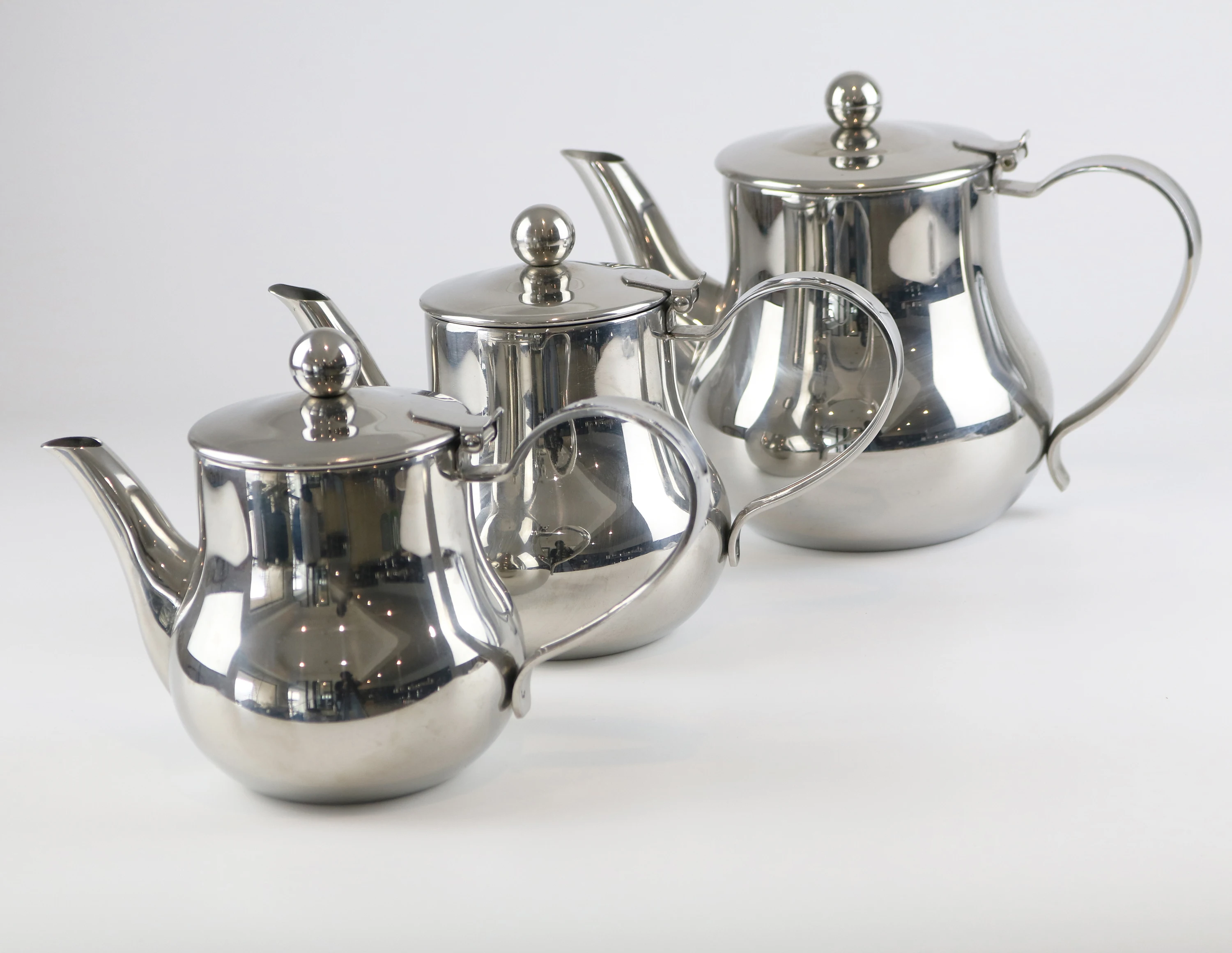 1.2l Double Wall Layer Insulated Stainless Steel Tea Pot Mirror Or ...