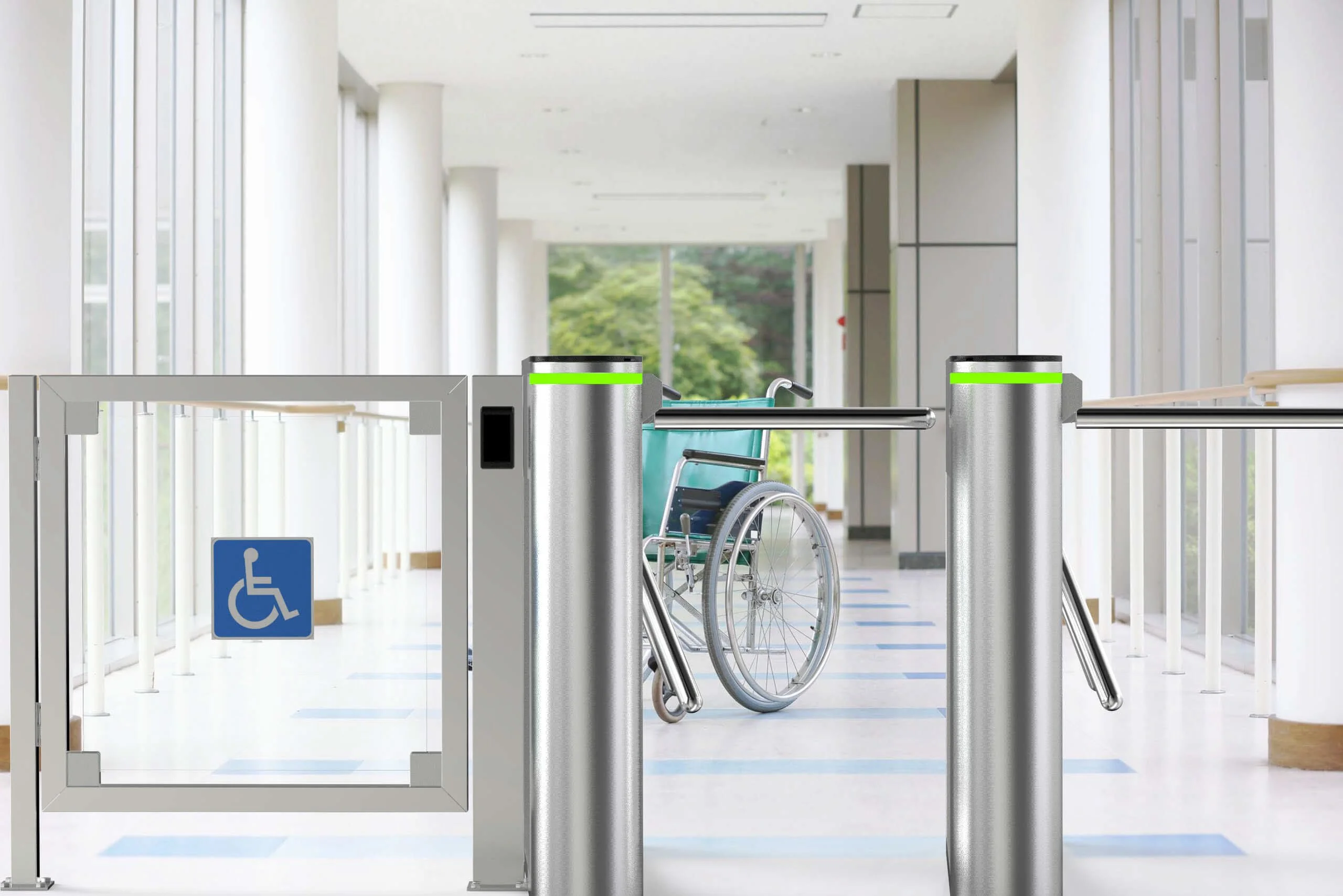 Secure and Efficient: Tripod Turnstile with Face Recognition