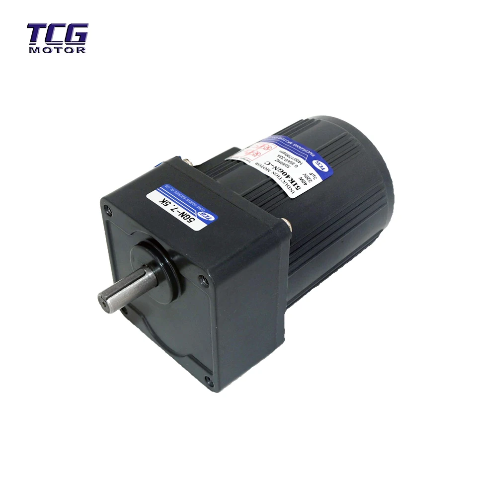 Small AC Motor with Gearbox From 30--1300RPM From 6w to 300w with Speed ...