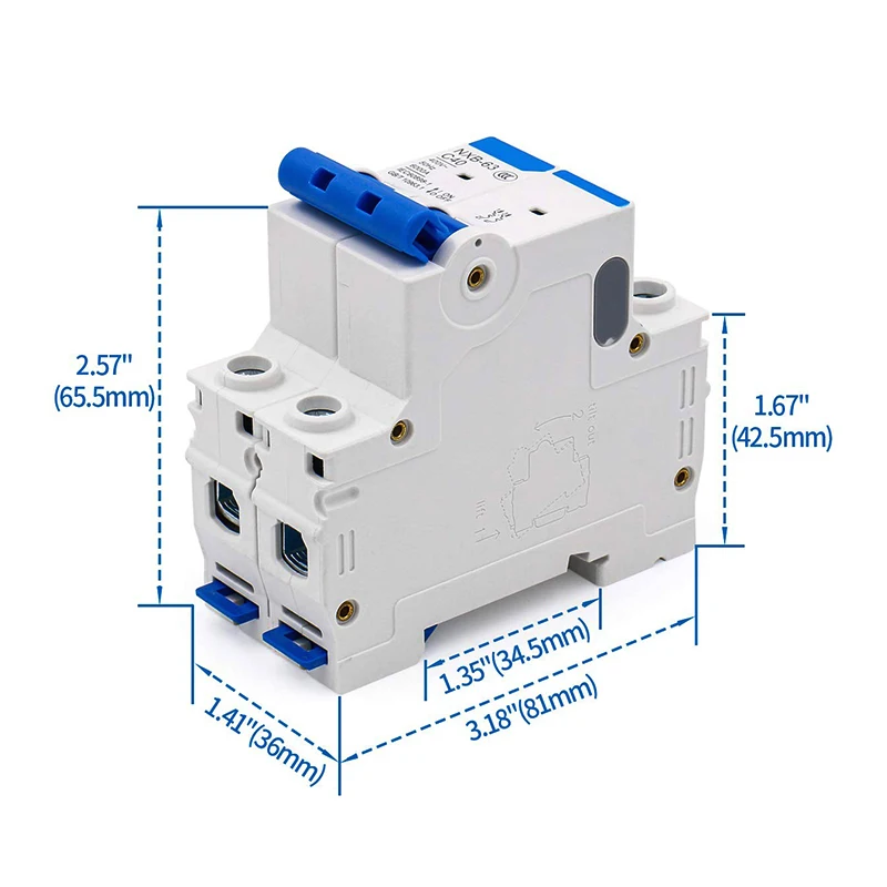 Chint MCB Circuit Breaker - Reliable 2-Pole Protection
