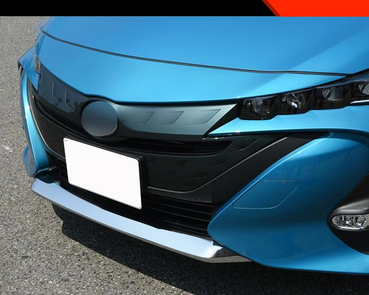 Abs Chrome Front Bumper Trim For Toyota Prius Phv Prime Car Accessories ...