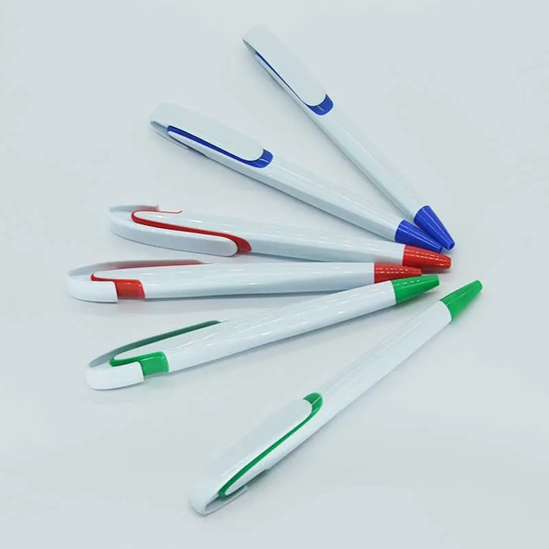 Customizable Plastic Ink Ballpoint Pen Logo Blue Durable For Education ...