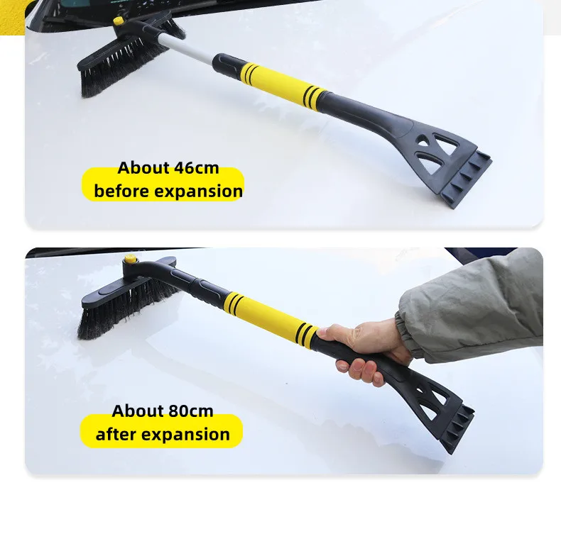 Multi-functional Portable Snow Brush And Detachable Ice Scraper For ...