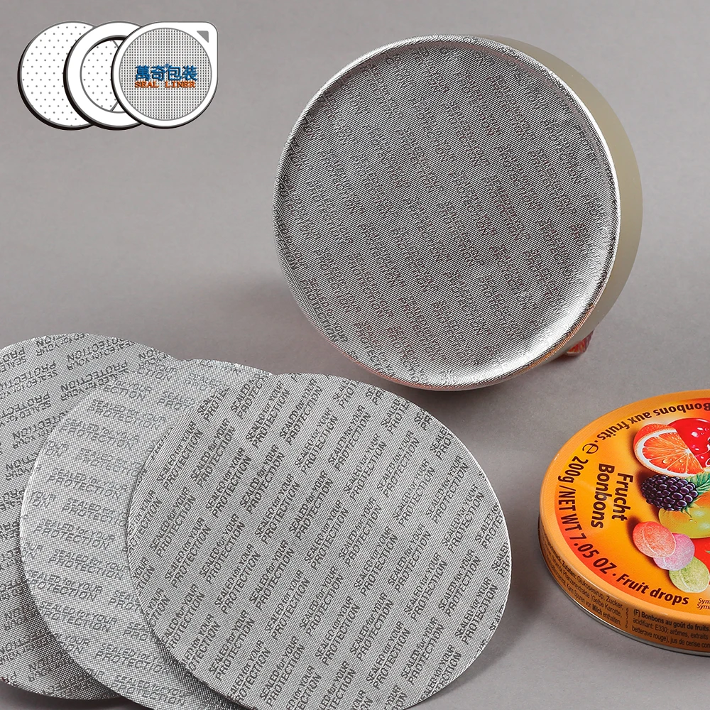 Aluminum Foil Pressure Sensitive Seal Liner Emboss Logo