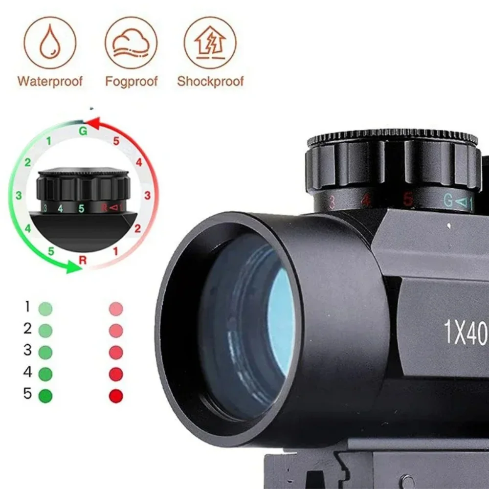 1x40 Tactical Hunting Compact Scope - Red Dot & Laser Optics