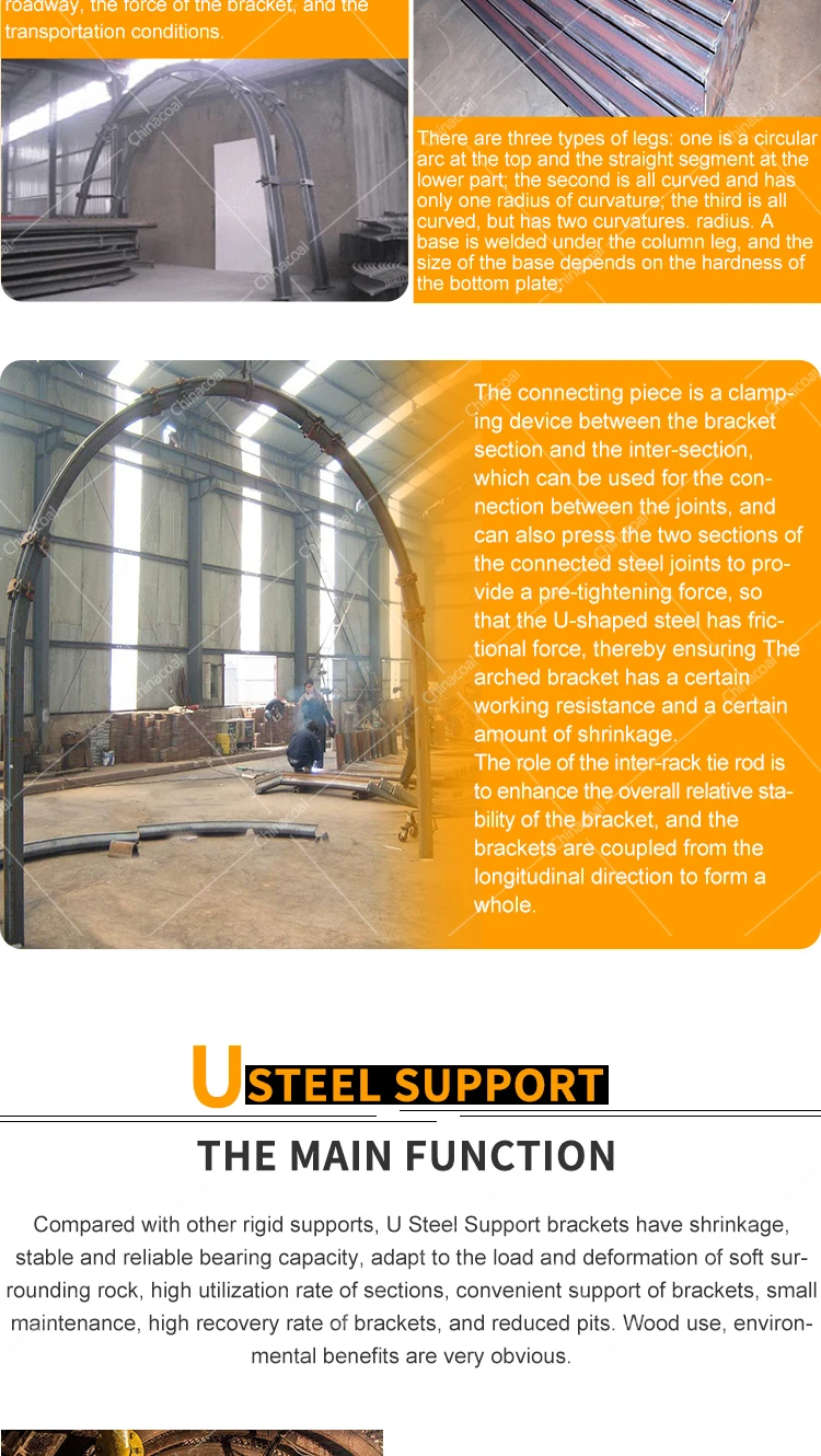 China Coal Manufacturer U Steel Beam Mining Arch Support - Buy ...