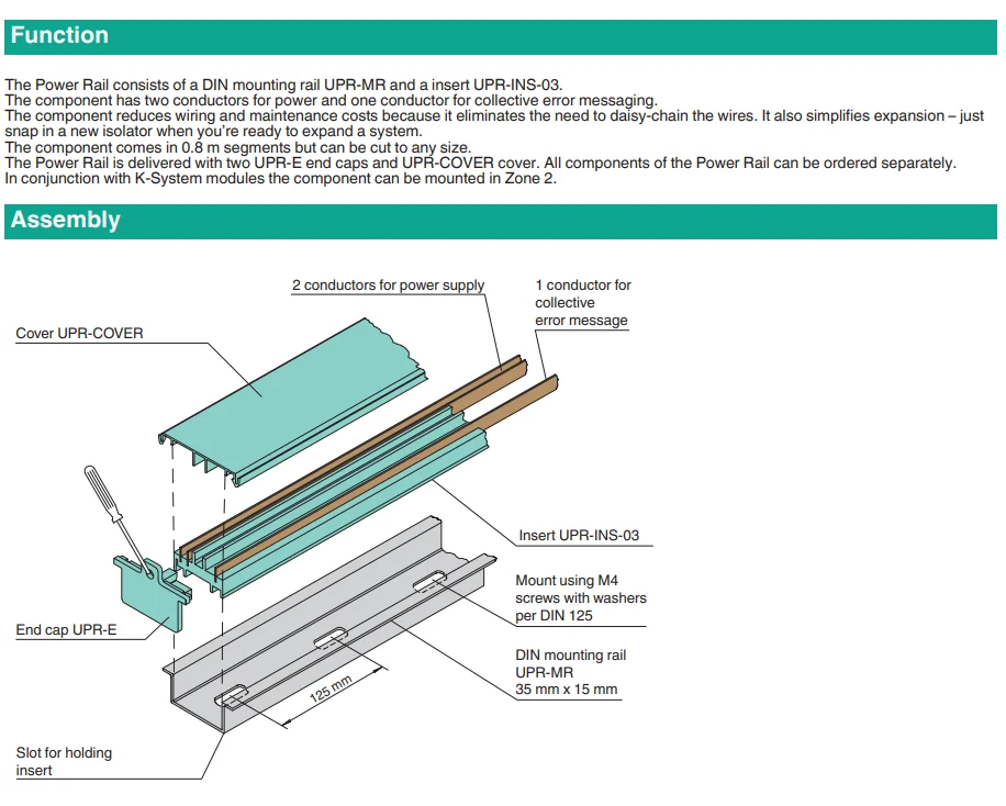 100% New Original Pepperl+fuchs Upr-03-s P+f Universal Power Rail ...
