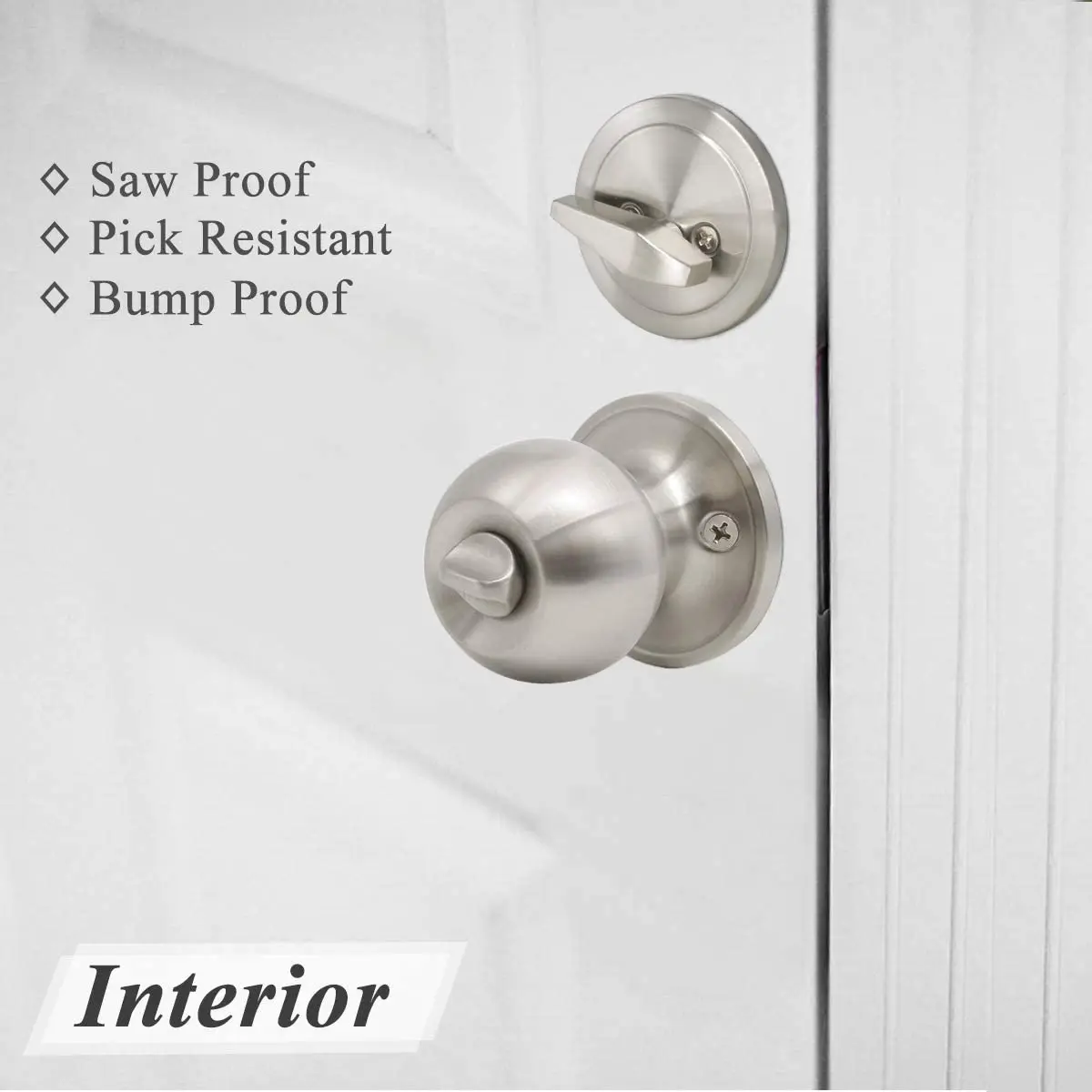 Combination Lock Double Security Knob Entry Door Lock Deadbolt Set With ...