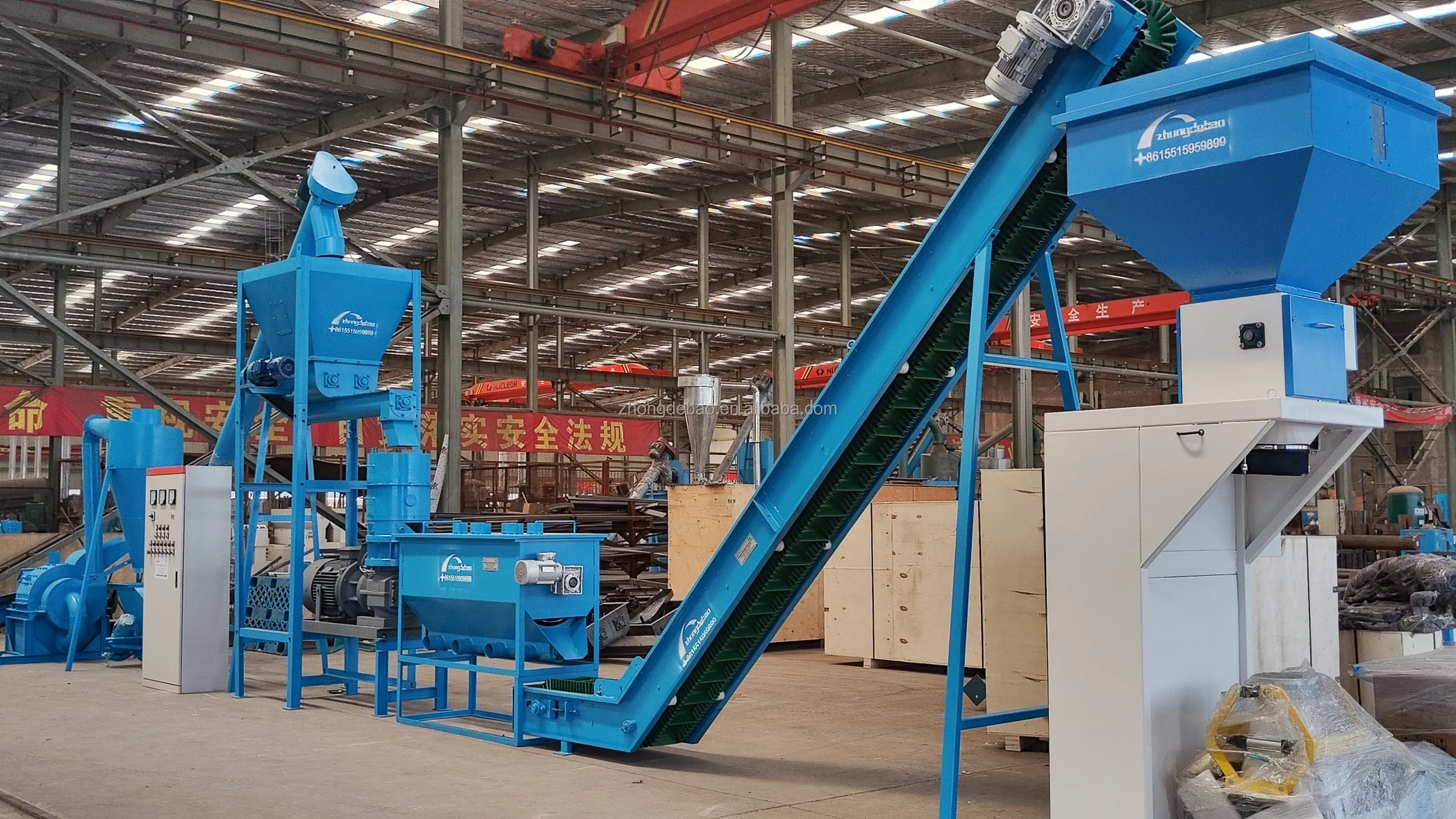 1 Ton/h Chicken Feed Processing Machine Manufacturer Animal Feed Pellet ...