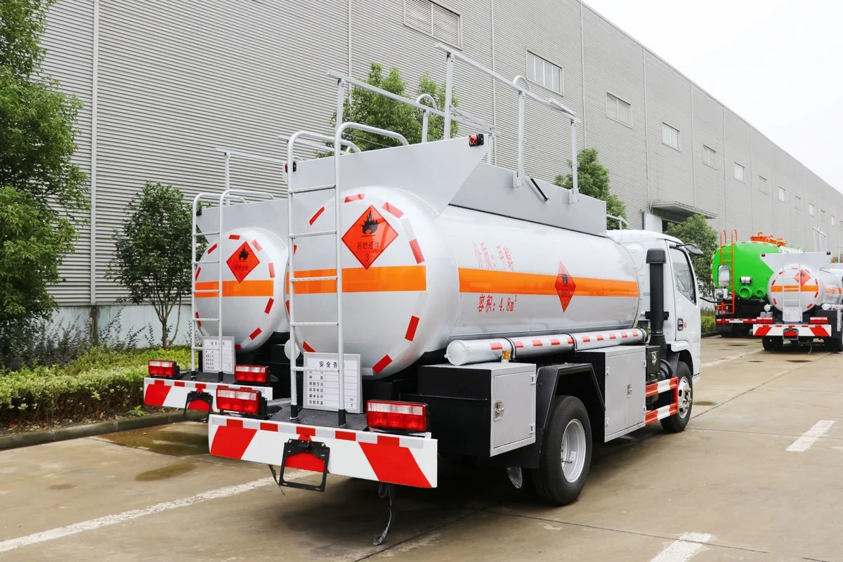 Dongfeng New Truck Bowser Fuel Tank Vehicle Flammable Liquids 4x2 5000 ...