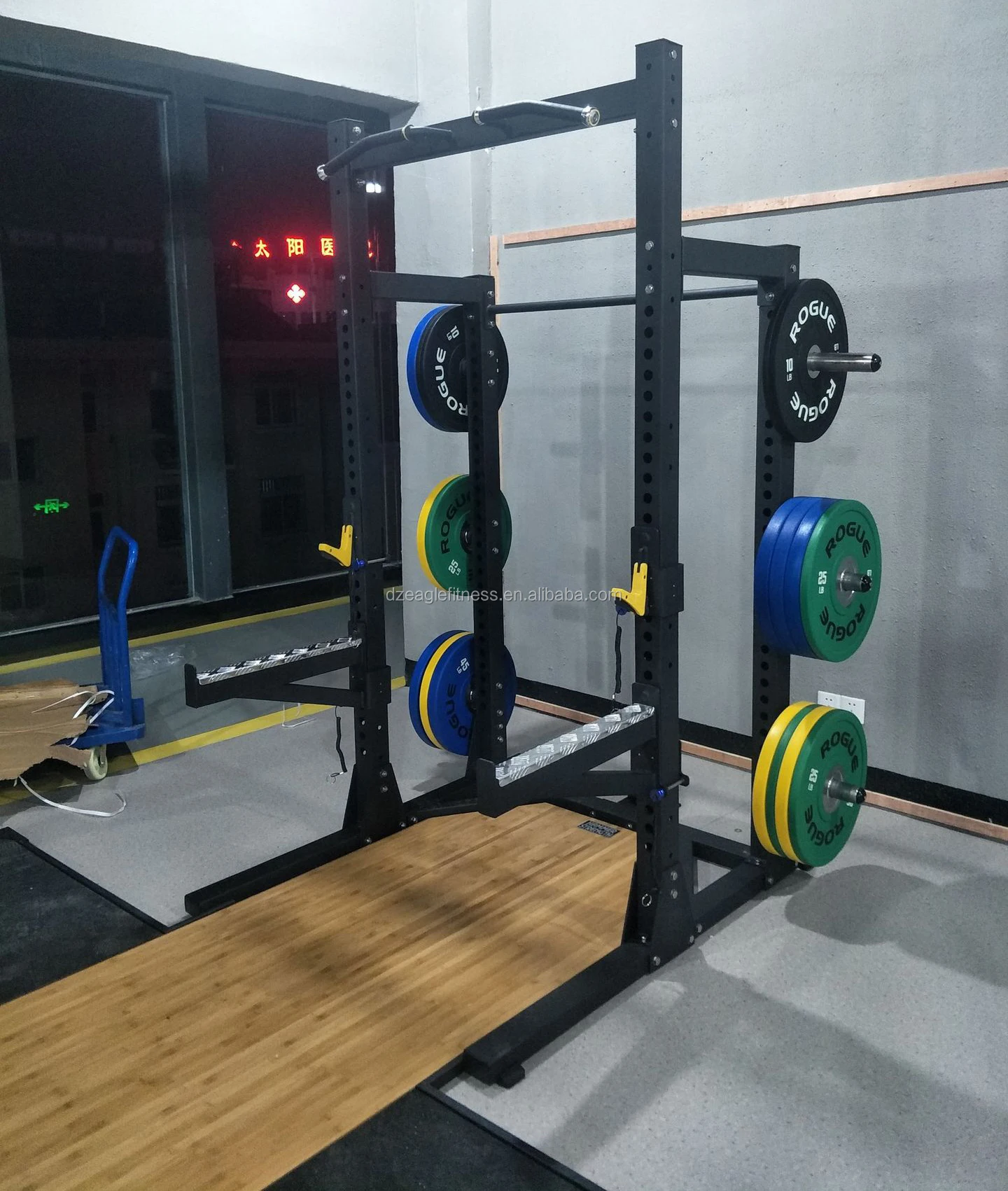 Customized Commercial Rig Adjustable Power Squat Rack