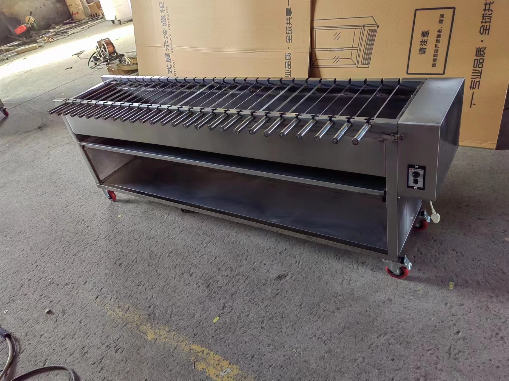 Fully Automatic Commercial Skewer Grill Fully Rotating Flipping Roasted ...