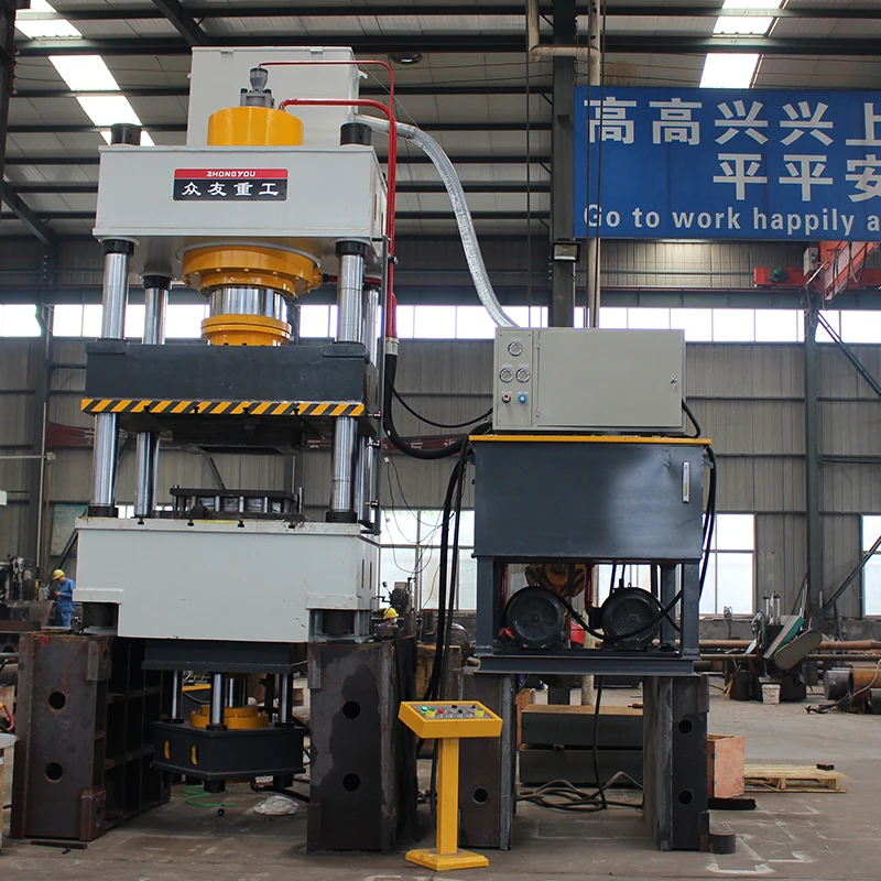 500 Tons Deep Drawing Four Columns Hydraulic Press Stainless Steel Metal Box Drawing Hydraulic ...