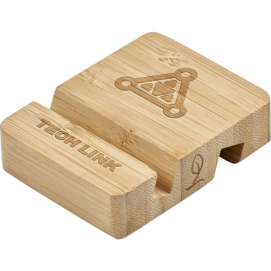 Ready to Ship Eco-friendly Bamboo Phone & Tablet Stand Bamboo Block ...
